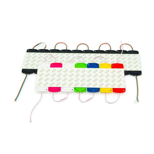 Quality Yellow Green Blue Pink Flash 12 Beam LED Module Light Accessories for sale