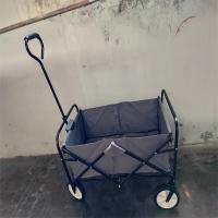 China PVC 600D Folding Camping Trolley OEM Folding Utility Wagon Cart factory