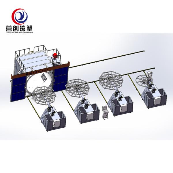 Quality Multi-arm rotomolding machine for water tank manufacturing for sale