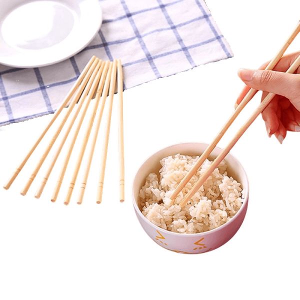 Quality Polish Surface Natural Bamboo Chopsticks Lightweight Round Chopsticks Multipurpose for sale