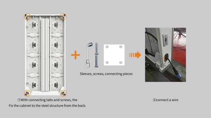 HD LED Outdoor Advertising Display Screens P2.6 P2.9mm 500X1000mm LED Cabinet 4