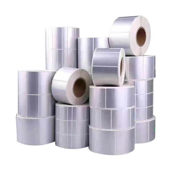Quality Customized Printed PET Adhesive Sticker Labels Silver Matte Finished for sale