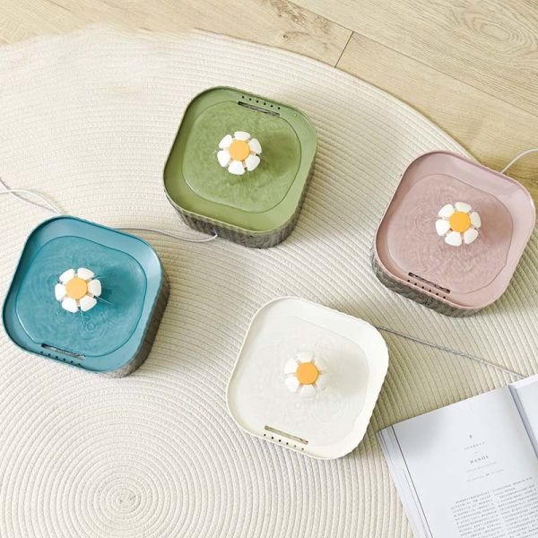 Quality Rounded Flower Cat Smart Water Dispenser for Pets Hydration for sale
