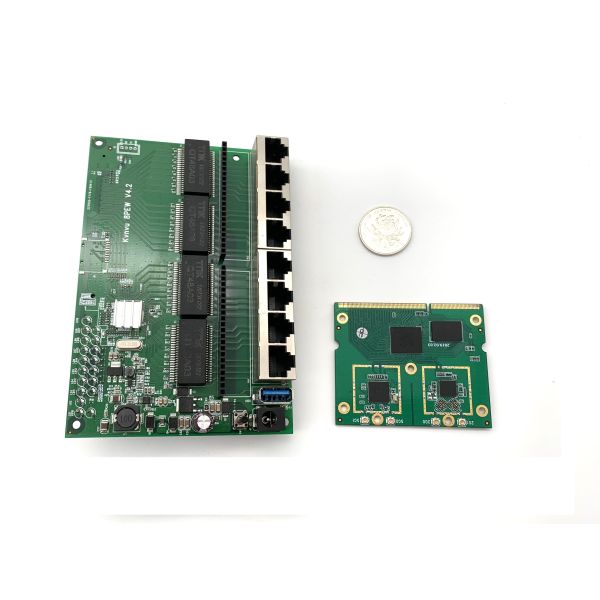 Quality 2.4G / 5G Embedded Ethernet Modules , DC 5V - 15V Gigabit Wifi Router Module for sale