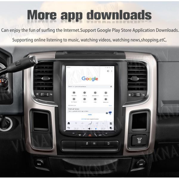 Quality 8 Core 10.4'' Android Car Radio Player For Dodge Ram 1500 2013 - 2018 for sale