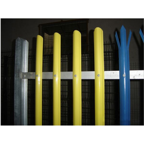 Quality Green H2100mm Security Palisade Fencing With Triple Pointed Top for sale