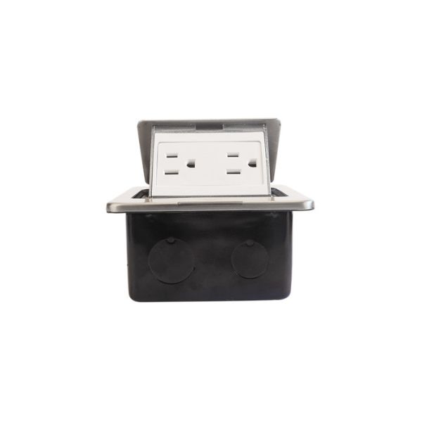 Quality Stainless Steel Floor Duplex Receptacle15A 125VAC 60Hz UL / CUL Approval for sale