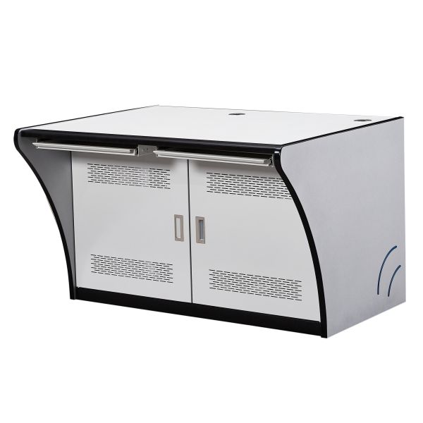 Quality Home Office Control Center Desk Double Seat PC Desk with Laboratory Console and Platform for sale