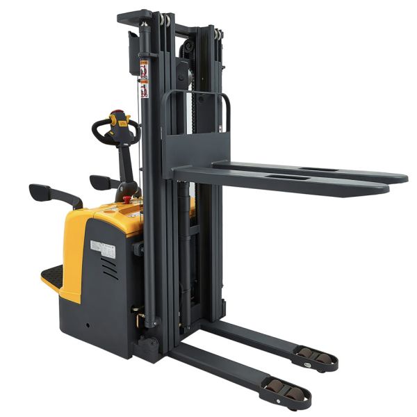 Quality Apaidor Rider Counterbalance Pallet Stacker 2000kgs 6000lbs Powered Stacker Truck for sale