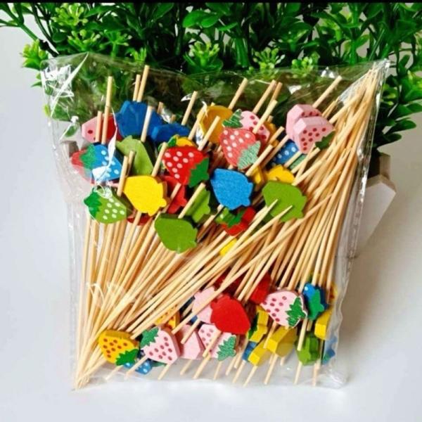 Quality Disposable Bamboo Burger Sticks Length 9cm / 12cm for sale