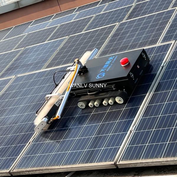 Quality Semi-automatic Solar Panel Cleaner Robot with Shipping Cost and Estimated for sale