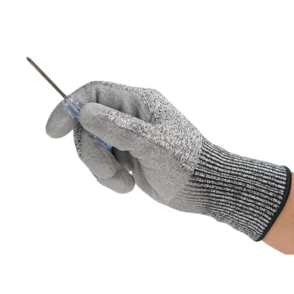 Quality Custom Knitted Cleanroom Gloves Anti Skid Cut Resistant Working Hand Gloves for sale