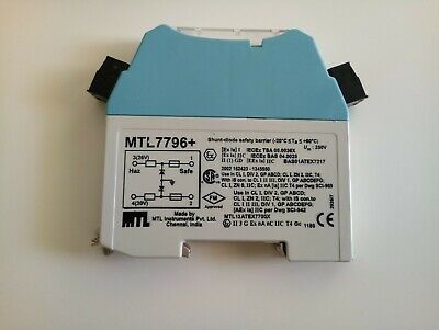 Quality MTL7796+ MTL Zener Safety Barrier 24V DC Power SupplyV 3-wire Transmitters for sale