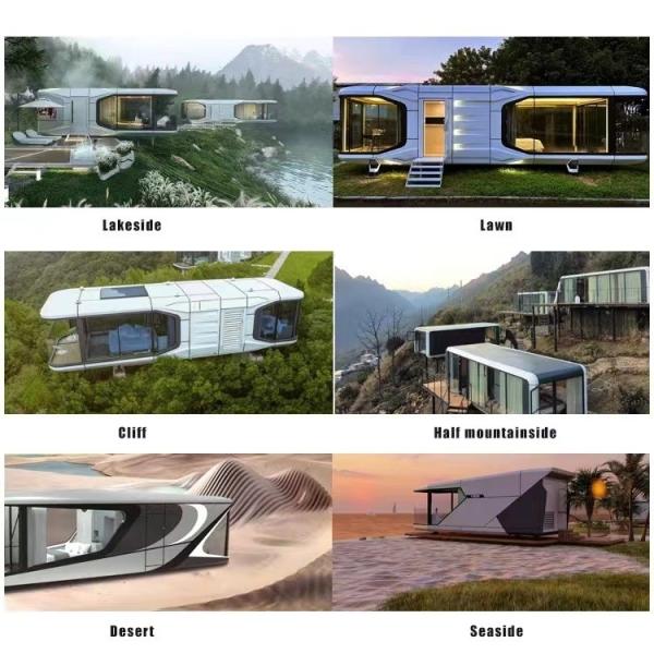 Quality Living Space Capsule House Luxury Modern Prefabricated House for sale
