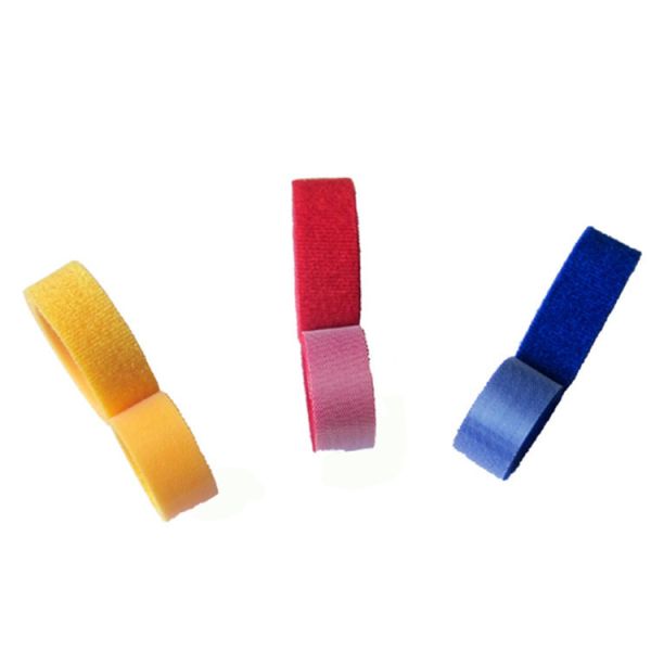 Quality 30MM Polyester/Nylon Hook and Loop Adhesive Tape with Strong Rubber Adhesive for sale