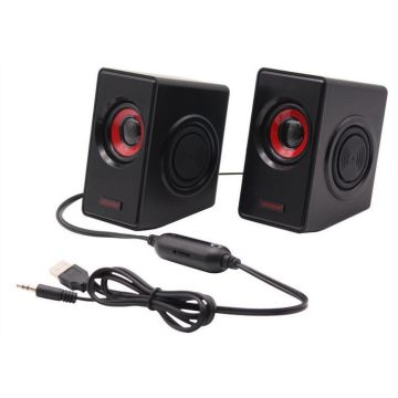 Quality 100HZ-18KHZ Desktop Digital Multimedia Speaker 2.0 Powered By USB Loudspeaker 3 for sale