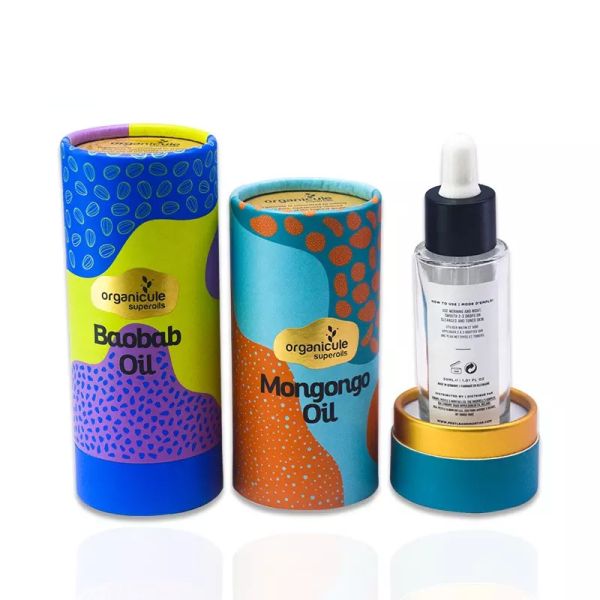 Quality 30ml Printing Cardboard Essential Oil Tube Packaging Paper Container for Cosmetic Bottles for sale