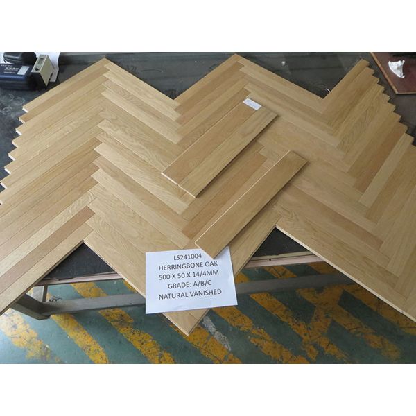 Quality 2-layers Oak Engineered Wood Flooring, Natural Vanished, 500 x 50MM for sale