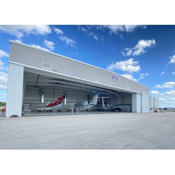 Quality Customized Long Span Metal Structure Hangar With Lounge And Office Area for sale