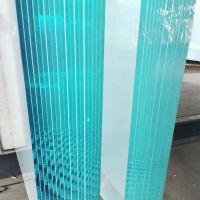 Quality Clear Glass Low Iron Laminated Glass Mirror Reeded for sale