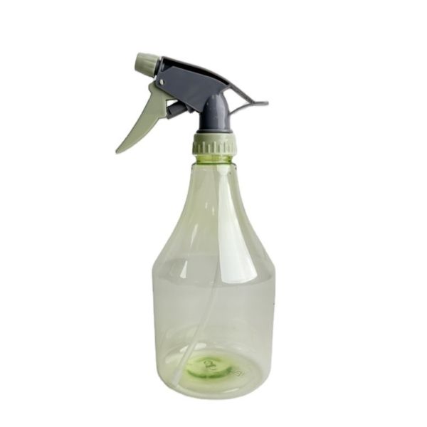 Quality 600ml Home Water Spray Blue/Green Plastic Trigger Sprayer Transparent Bottle for sale
