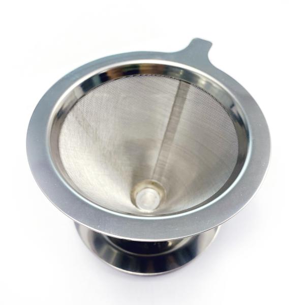 Quality Brew 60g Liner Stainless Steel Mesh Coffee Filter Reusable Drip 145mm for sale