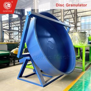 Quality Wet Way Disc Organic Fertilizer Granulator With Automatic Material Feeding for sale