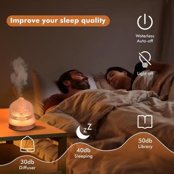Quality Glass Water Tank And Glass Cover Aroma Diffuser With Led Light▕ DN-851 for sale
