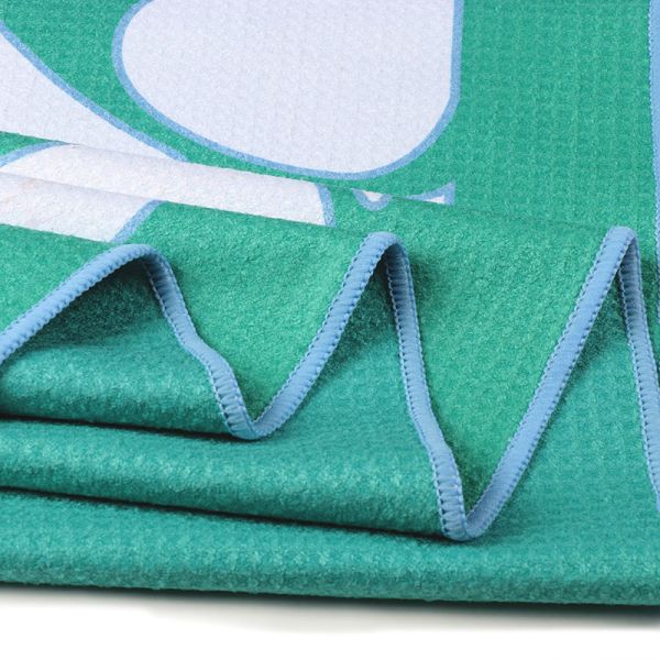 Quality Customized Printed Design Soft Waffle Fabric Microfiber Sports Towel for sale