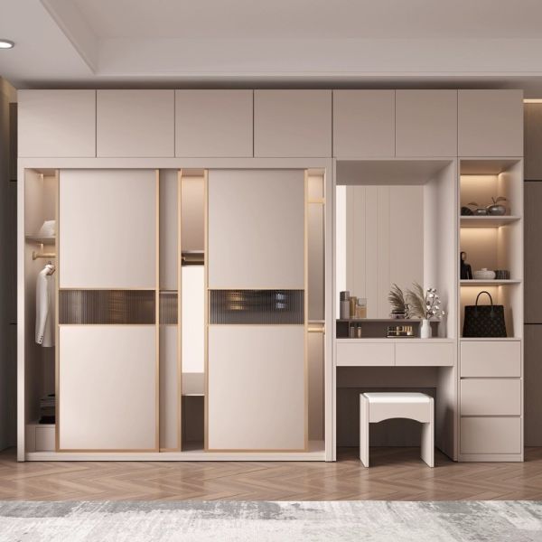 Quality Adjustable Height Sliding Door Wardrobe Accessory Pants Rack High Glass PVC Melamine Surface for sale