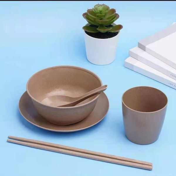 Quality Sustainable Catering Supplies with Biodegradable Rice Husk Tableware and for sale
