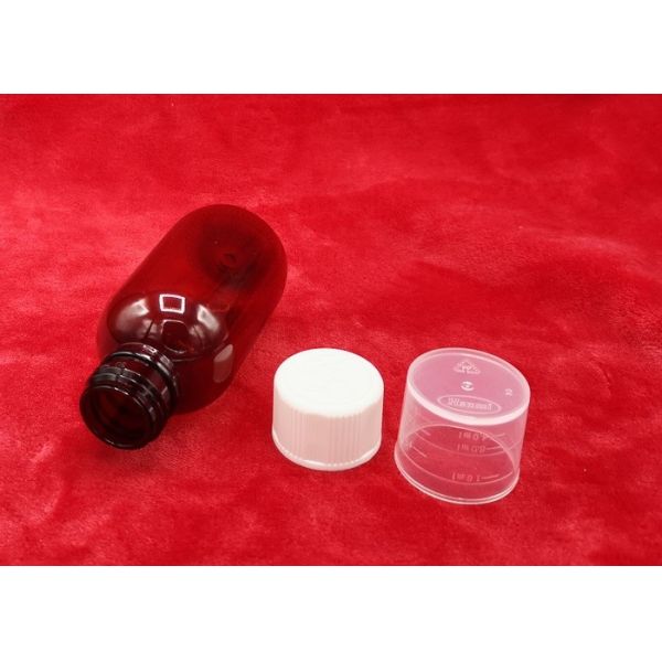 Quality Syrup Packaging Small Plastic Bottles With Lids / 30ml PP Cup 21g Weight for sale