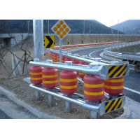Quality Highway Safety Yellow Polyurethane Roller Crash Barrier Fence System for sale