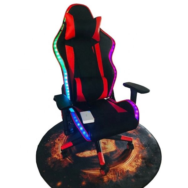 Quality RGB LED Gaming Chair Comfortable and Professional Swivel Rolling Chair for Commercial for sale