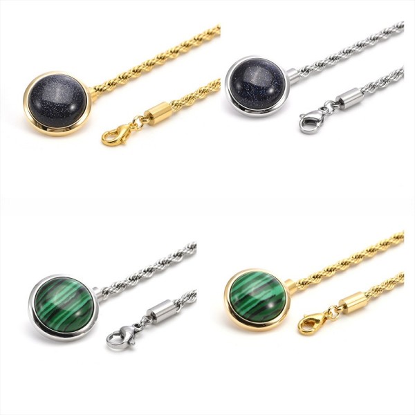 Quality Wedding Men Suit Lapel Pin Brooches With Chain Blue Sandstone Malachite Inlay for sale