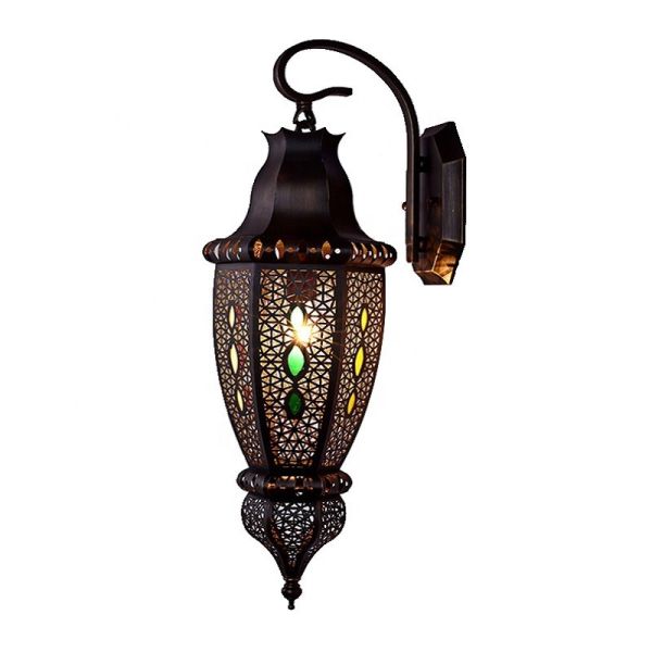 Quality Villa Courtyard Muslim Style Copper Wall Lamp Copper Wall Sconce Lights for sale