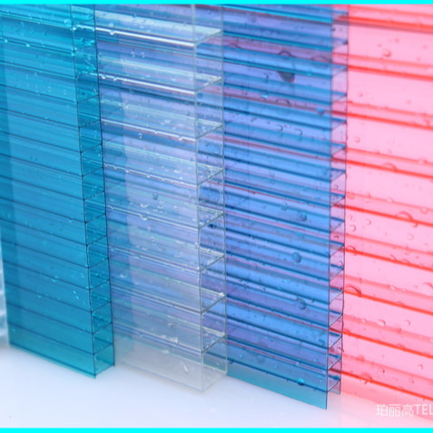 Quality Fire Retardant 10mm Polycarbonate Vegetable Greenhouse Roofing Hollow Sheet for sale