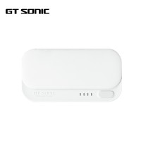 Quality 40kHZ 430ml Ultrasonic Glasses Cleaner SUS304 Tank 12V 2A 18W With Battery for sale