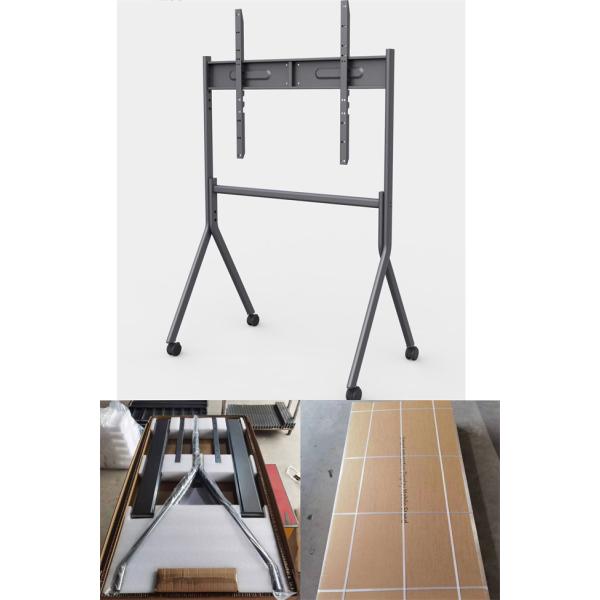 Quality 265Lbs Capacity TV Floor Stand Flat Panel 65in Floor Tv Stand With Mount Cold for sale