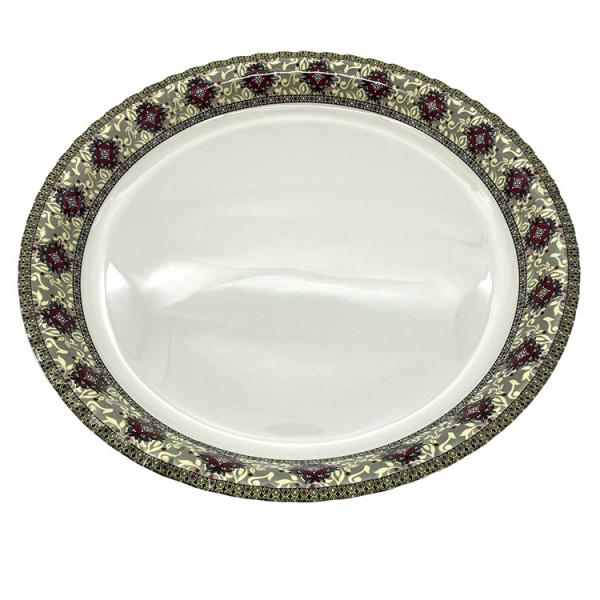 Quality Durable Melamine Plates Restaurant Supply / Scratch Resistant Dinner Plates BSCI for sale