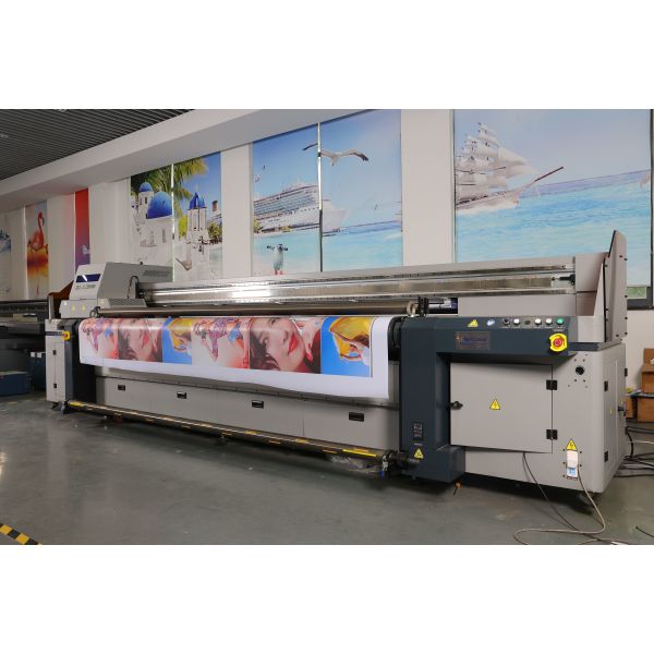 Quality Large format 2.2m three row UV flatbed printer EP2212 (12 head) hybrid UV for sale