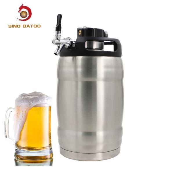 Quality Double Wall Simple 5L Beer Keg Dispenser Tap CO2 System for sale