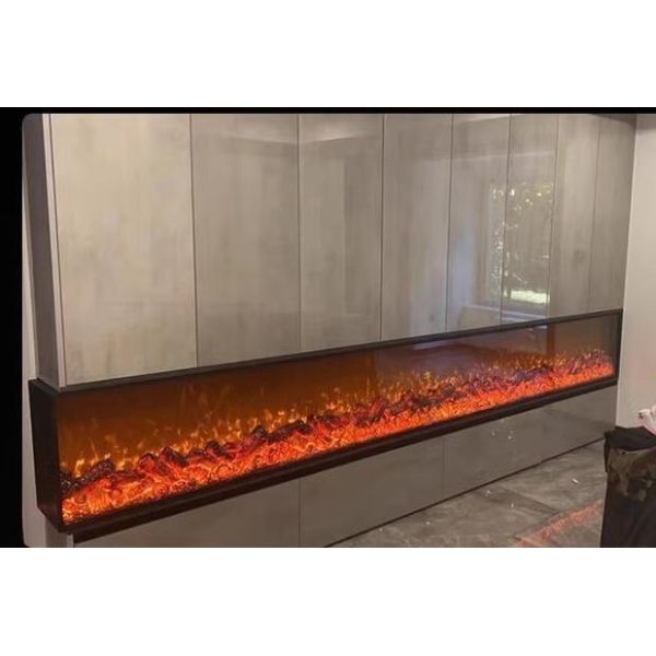 Quality Safe Heating Electric Fireplace With Overheating Protection And Modern Remote for sale