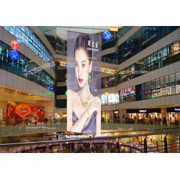 Quality 14kg Light Weight Transparent Led Display 80% Smd Pixel 10mm For Glass Windows for sale