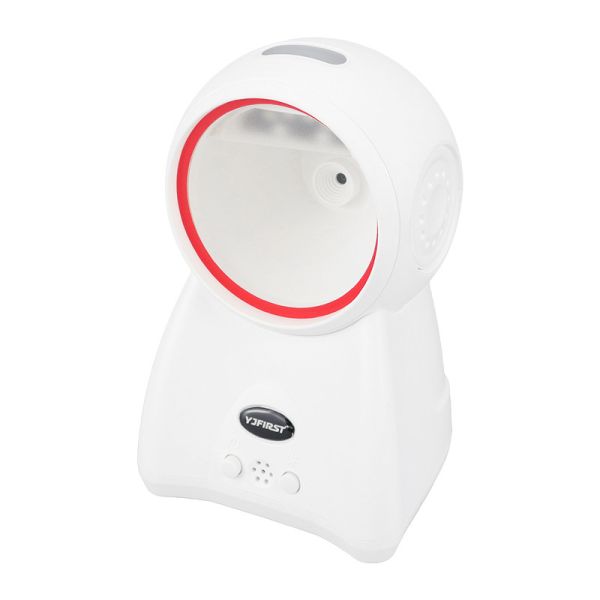 Quality CMOS Desktop Barcode Scanner White Directional Scanner With USB Interface for sale