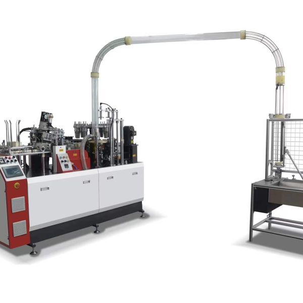 Quality 100-110 Pcs/Min High Speed Paper Tea Cup Forming Machine with External Size of 2200mm*1350mm*1900mm for sale