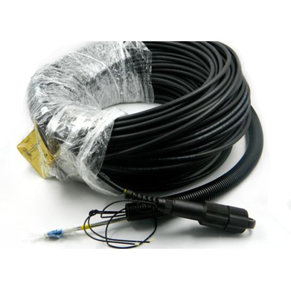 Quality Outdoor PDLC Connector , Waterproof 2 Core Single Mode Fiber Optic Cable for sale