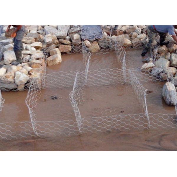 Quality Galvanized Gabion Baskets 2.0-4.0mm Wire 1x1x1m for Erosion Control for sale