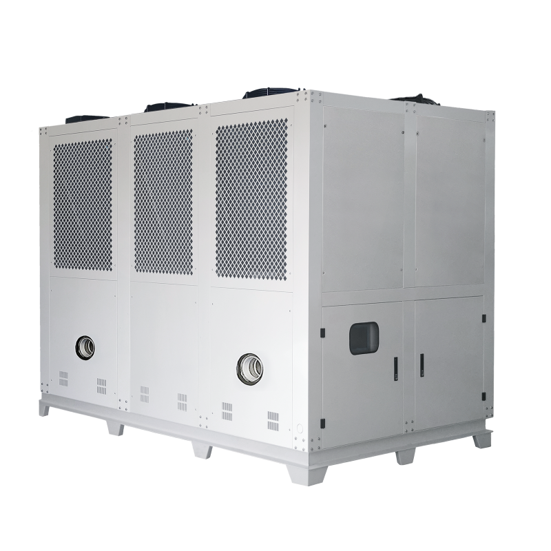 Quality 80HP Industrial Screw Type Chiller Unit Air Cooled Design Suitable for Large-Scale Manufacturing for sale