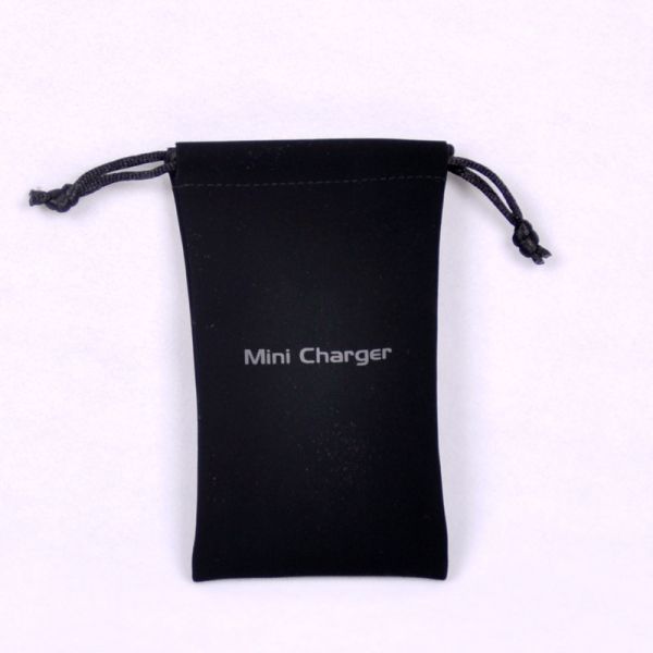 Quality Silkscreen Biodegradable Drawstring Pouch Bags Small Custom PU Leather Nanometer for sale
